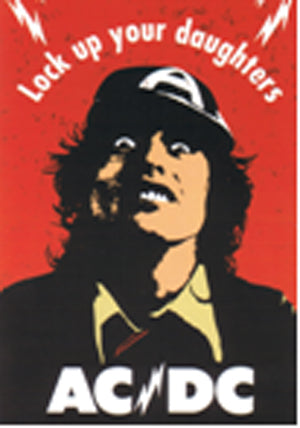 ACDC Angus Lock up your daughters Poster – Famous Rock Shop