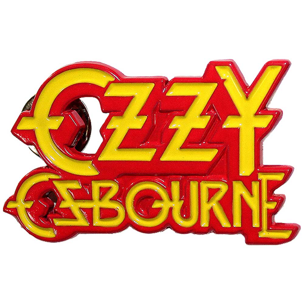 Ozzy Osbourne Stacked Logo Pin Badge – Famous Rock Shop
