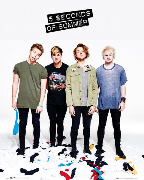 5 Seconds of Summer Clothes Poster Mini – Famous Rock Shop