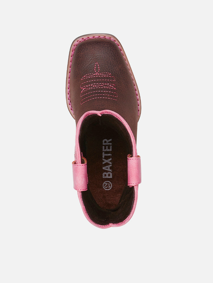 Baxter Youth Western Boots Pink Brown – Famous Rock Shop