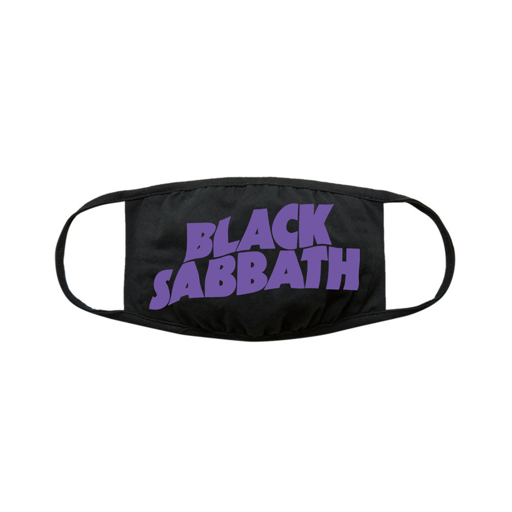 Black Sabbath Face Mask Wavy Logo – Famous Rock Shop