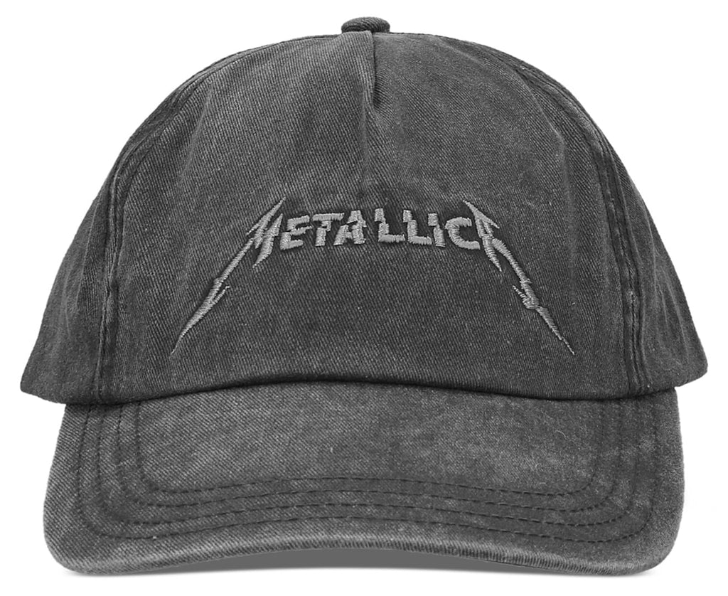 Metallica Washed Black Logo Cap – Famous Rock Shop