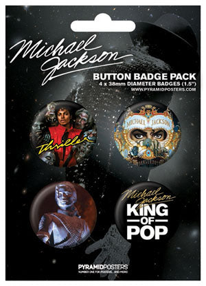 Michael Jackson Badge Pack 4 – Famous Rock Shop