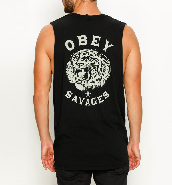 Obey Tiger Savages Muscle Tank – Famous Rock Shop