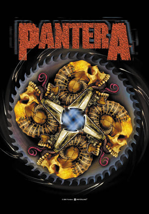Pantera Circle Skulls Textile Poster Flag – Famous Rock Shop