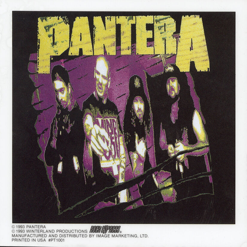 Pantera Purple Static Sticker – Famous Rock Shop