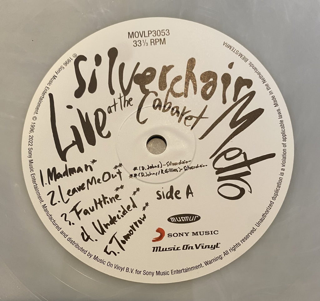 Silverchair Frogstomp Live Number Limited Edition Clear & White Marble ...