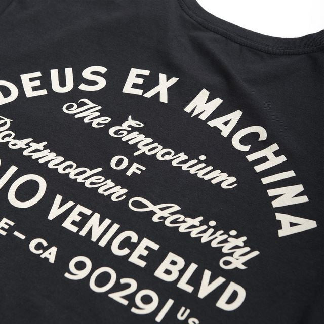 Deus Venice CA Pk Address Tee Black DMS41065A – Famous Rock Shop