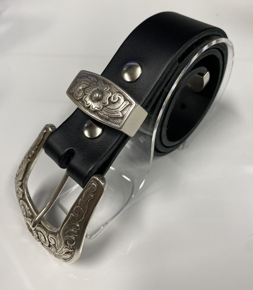 Boho Genuine Leather Belt Black – Famous Rock Shop
