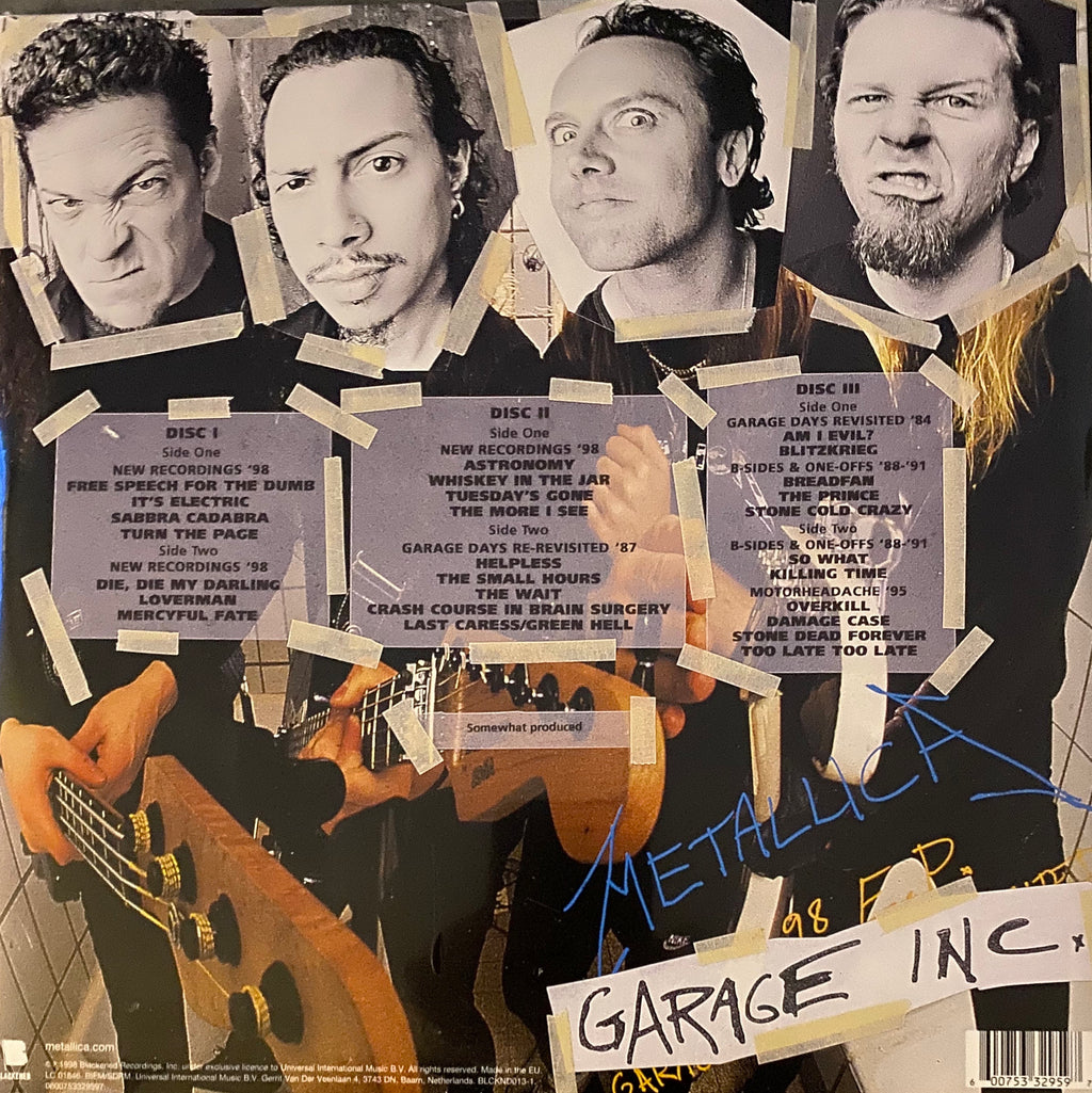 Metallica Garage Inc Vinyl 3LP SET – Famous Rock Shop
